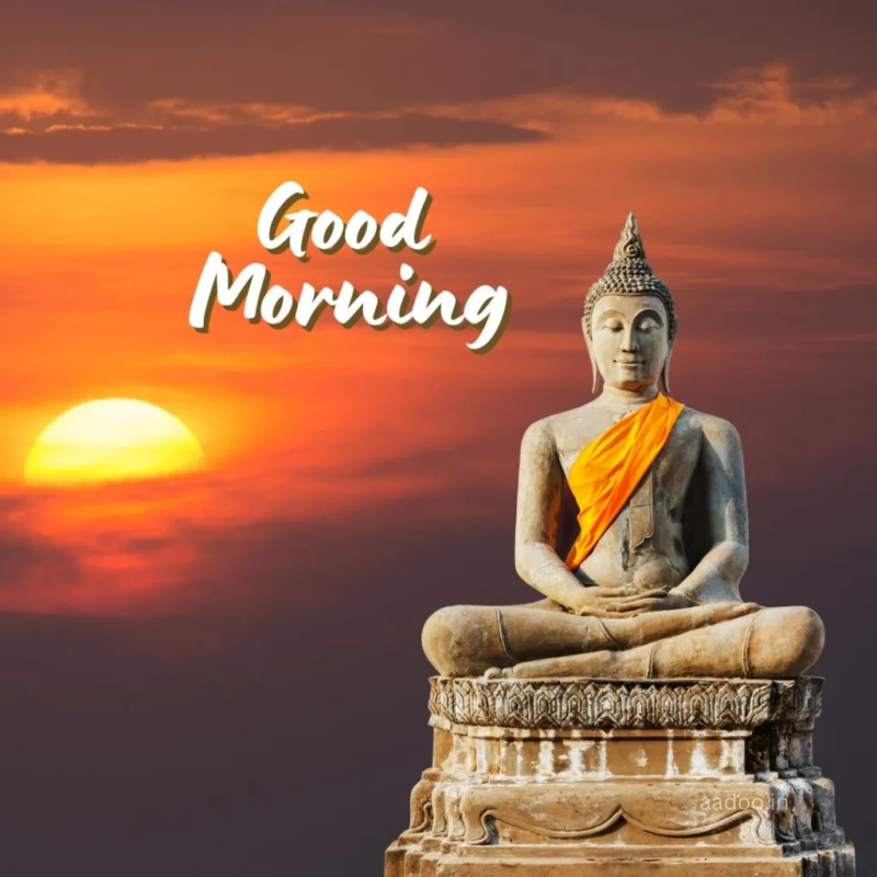Good Morning Buddha Images, Wishes & Greetings