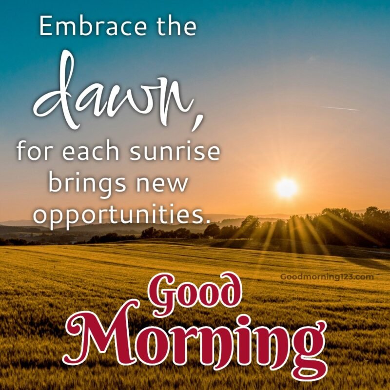 Good Morning Sunrise Images, Wishes & Greetings