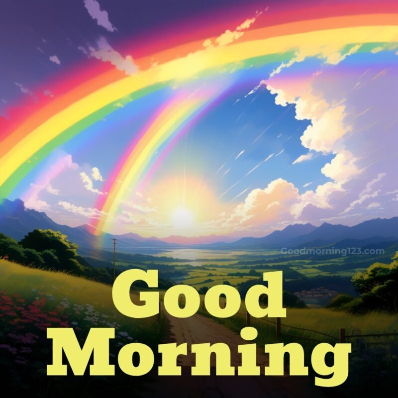 Good Morning Rainbow Images, Wishes & Greetings