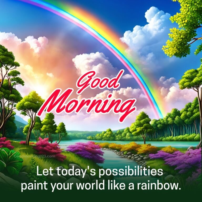 Good Morning Rainbow Images, Wishes & Greetings
