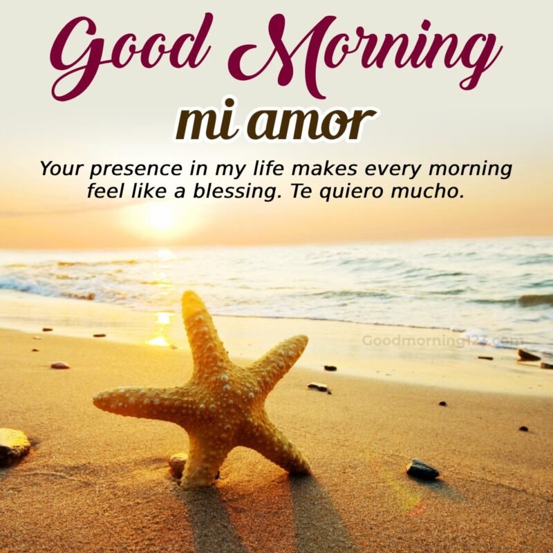 Good Morning mi amor Images