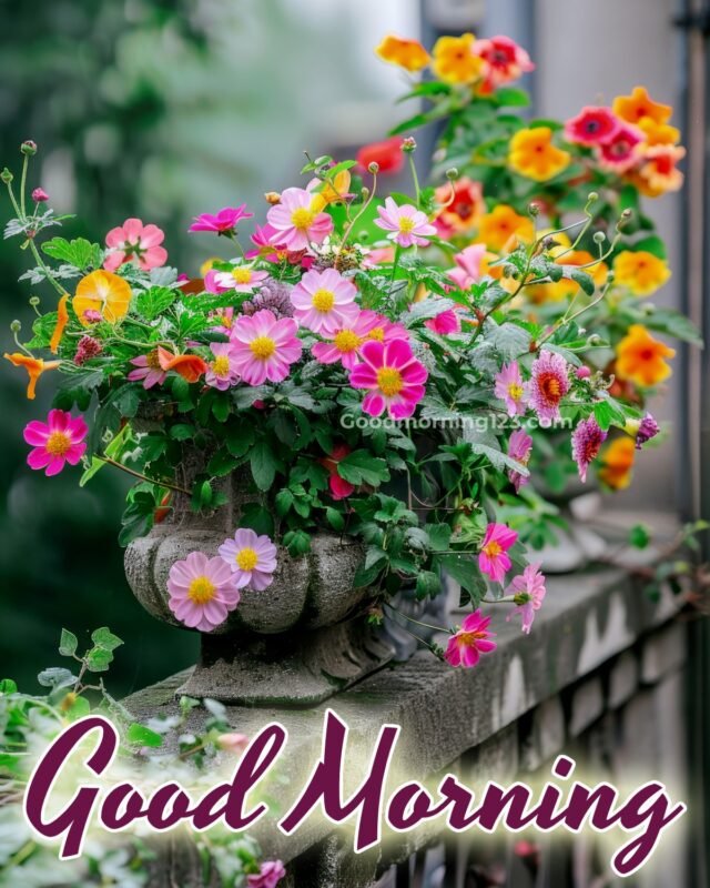 Good Morning Garden Flowers Images