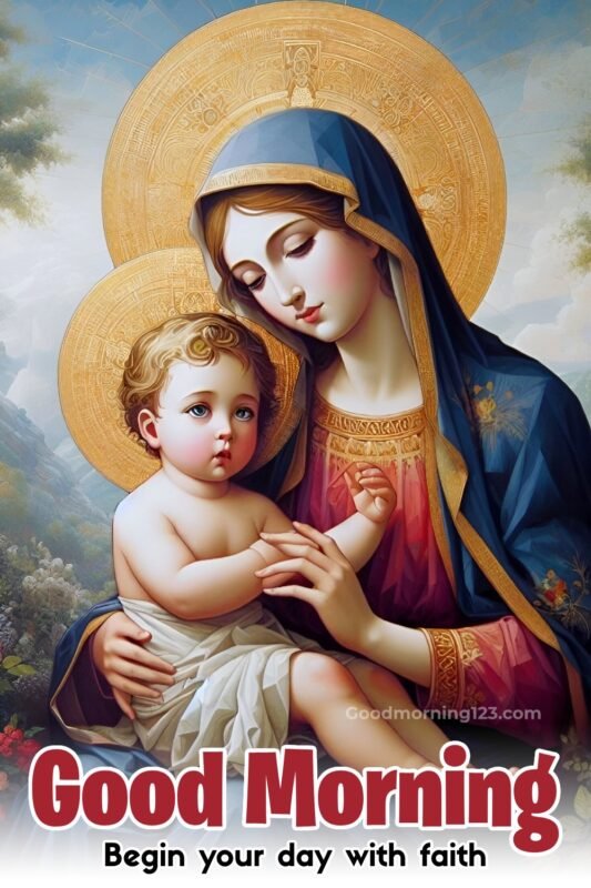 Good Morning Mother Mary Images, Wishes & Greetings
