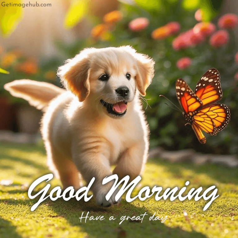 Start Your Day with Adorable Good Morning Puppies Images