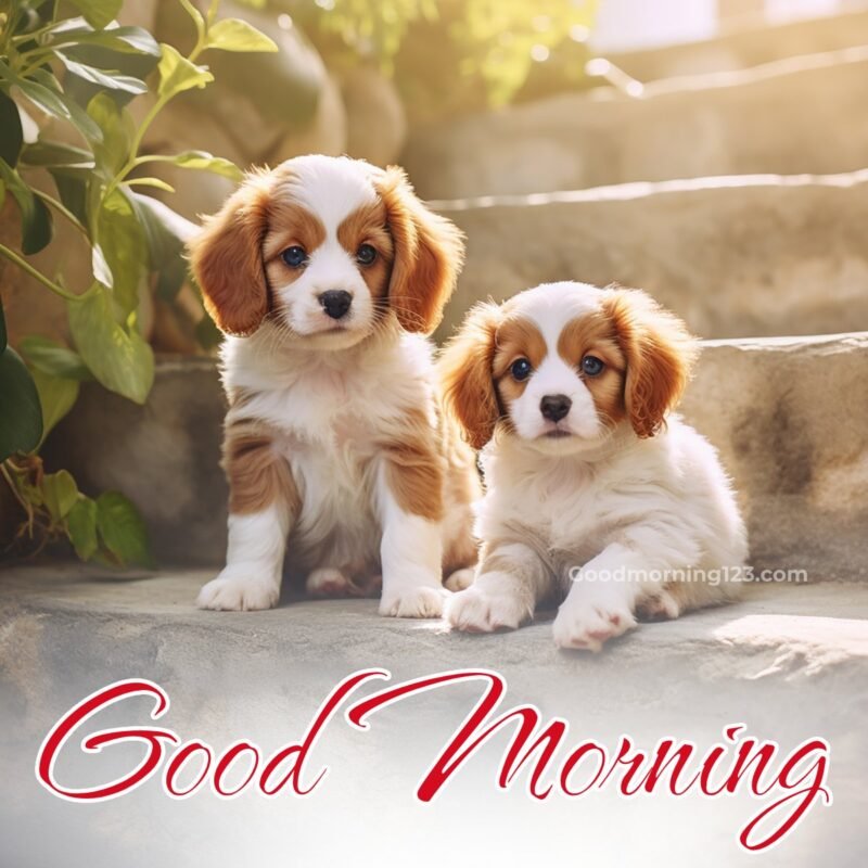 Start Your Day with Adorable Good Morning Puppies Images