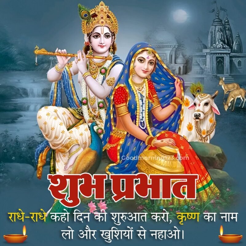 Good Morning Radha Krishna Images, Wishes & Greetings