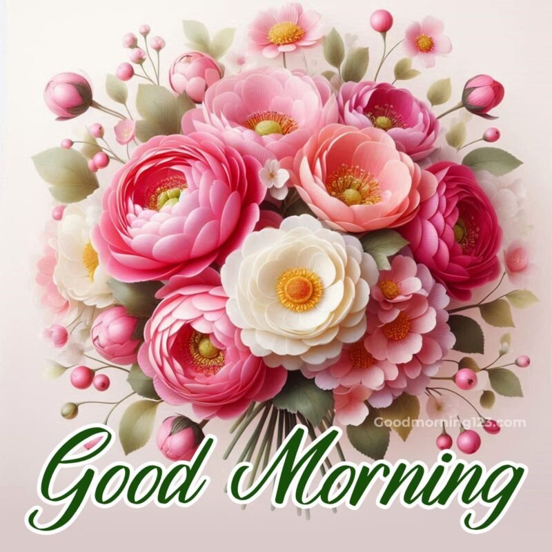 Good Morning Pink Flower Images, Wishes & Greetings