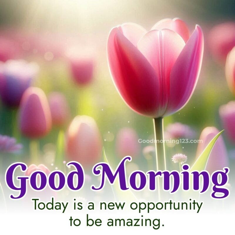 Good Morning Pink Flower Images, Wishes & Greetings